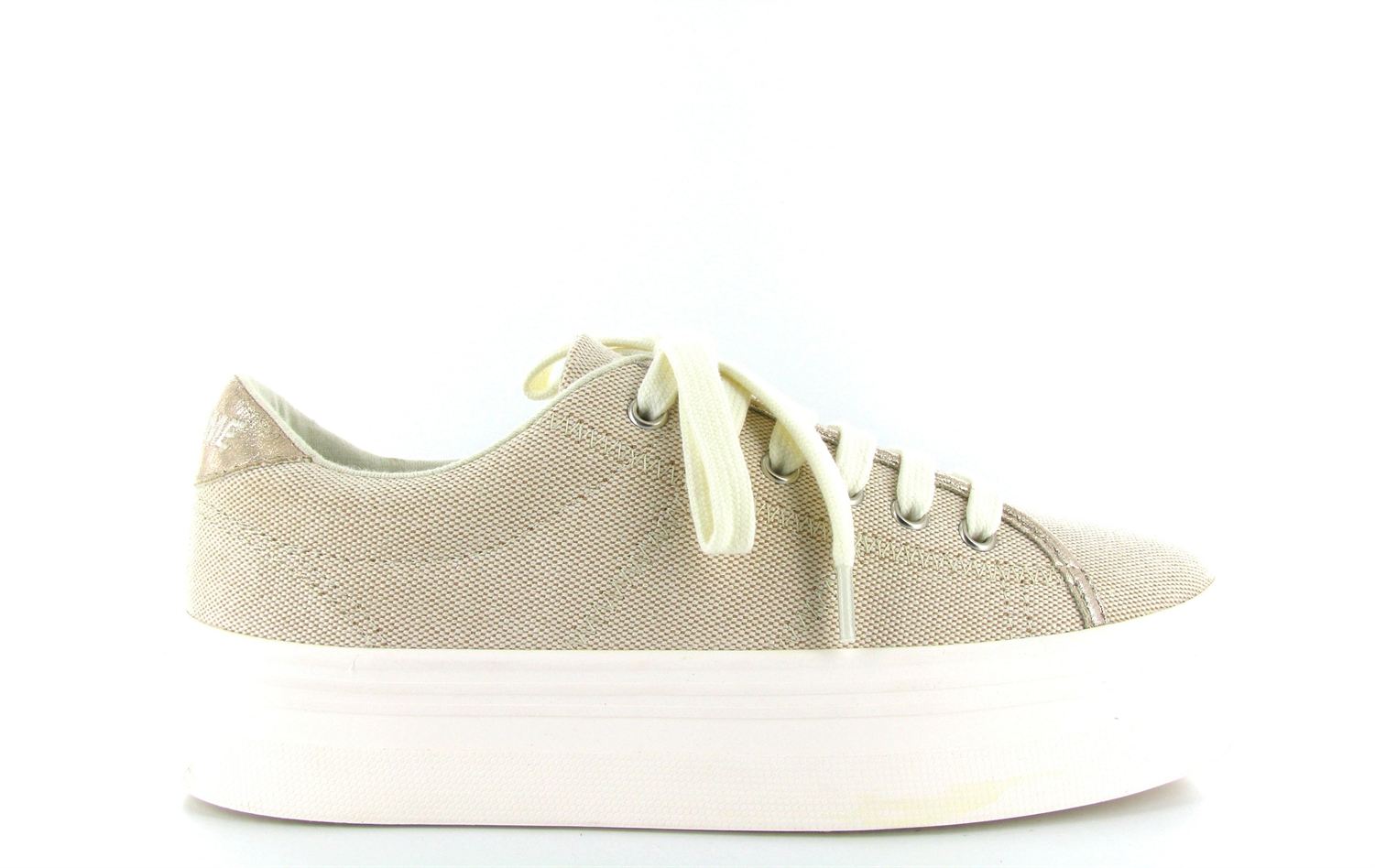 No name plato sneaker beige